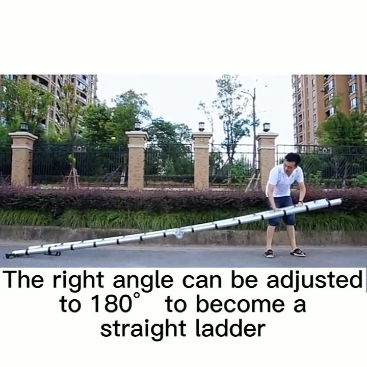 JMS 3 years warranty 5M aluminum telescopic ladder portable household ...