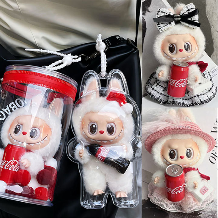Labubu Coca Cola Series ชุดเดรสที่งดงามและเสื้อผ้าแฟชั่นเปลือกป้องกัน ...