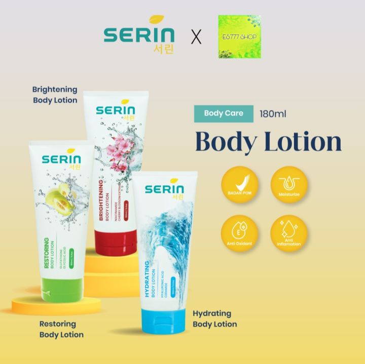 Serin Losion Tubuh Serin Krim Tubuh 180ml Original | Lazada Indonesia