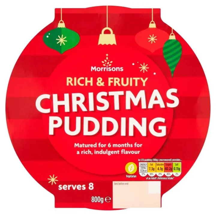 Morrisons Rich & Fruity Christmas Pudding Serves 4 400g | Lazada PH