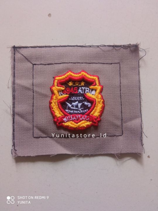 Bordir Super Timbul 3D Pin pdl Ragasatria leting 4945 angkatan bintara ...