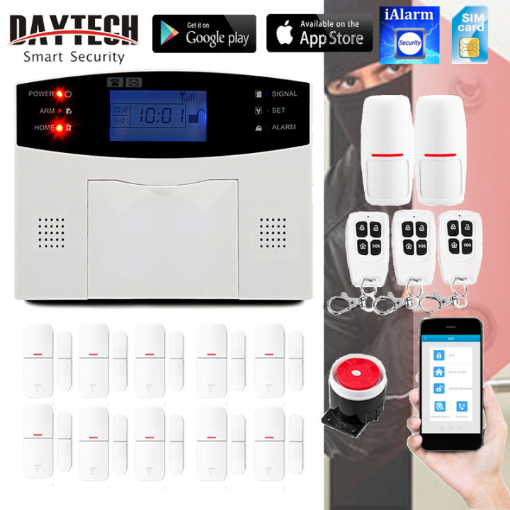 Daytech Gsm Alarm System Wireless Sms Home Security Tuya App Control