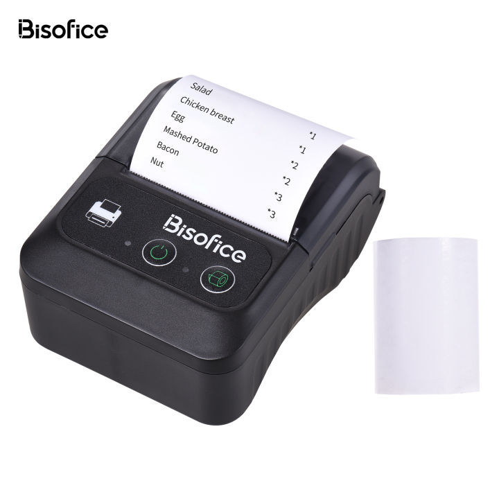 Bisofice Portable Wireless BT 58mm 2 Inch Thermal Receipt Printer Mini ...