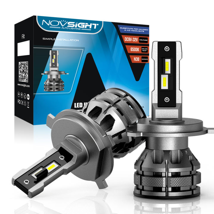 Novsight 2Pcs 100W LED Car Headlight A500-N38 H11 16000LM 6500K LED Car Headlight Foglamp ...