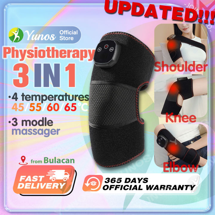 Yunos Electric Heated Knee Support Relief Arthritis Hot Compress ...