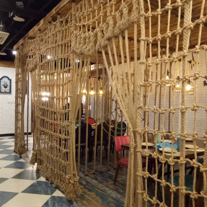 Hemp Rope Net Grid Decoration Website Retro Creative Decorative ...