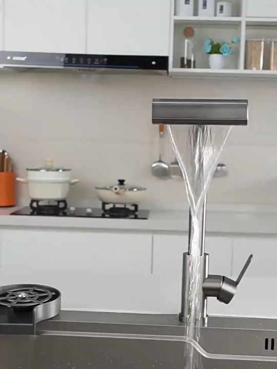 BOOMBANG Kitchen Faucet With Pull Out Spray Flexible 360°Adjustable ...