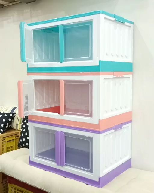 Century 100L Big Foldable Storage 45L Foldable storage Box Front Open 2 ...