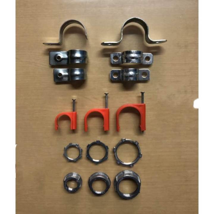 PVC & METAL CLAMP LOCKUT BUSHING 1HOLE 2 HOLE 1/2 3/4 1 HEAVY DUTY FIRE ...