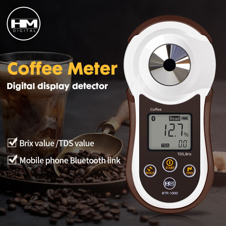 HM Bluetooth Digital Coffee Concentration Meter BTR-1000 Brix TDS ...