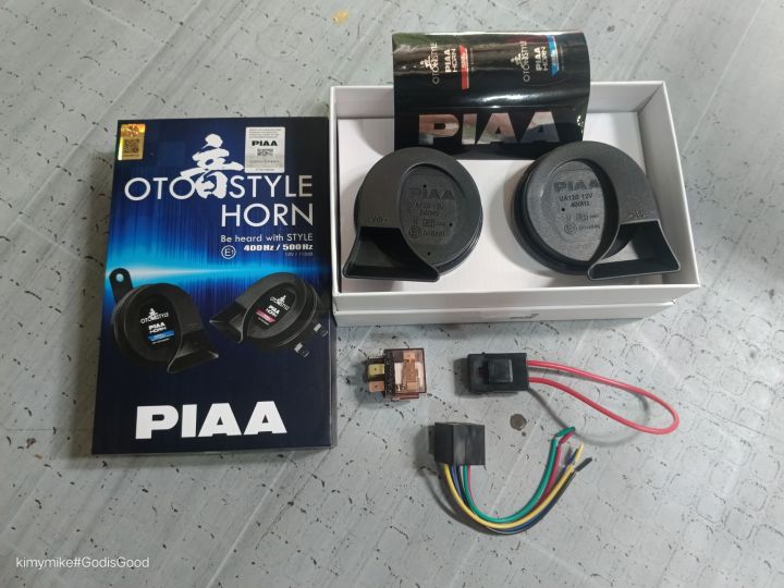 PIAA horn with relay / sacket / fuse box ( set for motorcycle) | Lazada PH