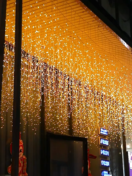 string light Waterfall Lamp festival decorative Lights warm atmosphere ...