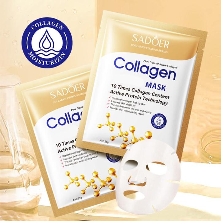 Collagen Facial Mask Moisturizing Hydrating Nourishing Soothing Skin ...