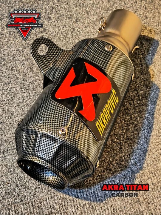 AKRAPOVIC TITAN MOTORCYCLE MUFFLER EXHAUST PIPE Motorcycle Muffler ...