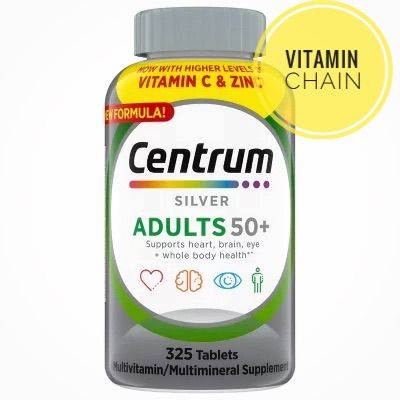 🇺🇸 400/325 Tablets, Silver Adults 50+ Multivitamin | Lazada PH
