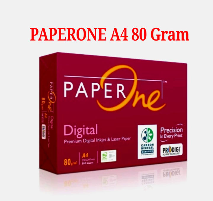Kertas HVS ukuran A4 PaperOne 80gsm 500 Lembar | Lazada Indonesia