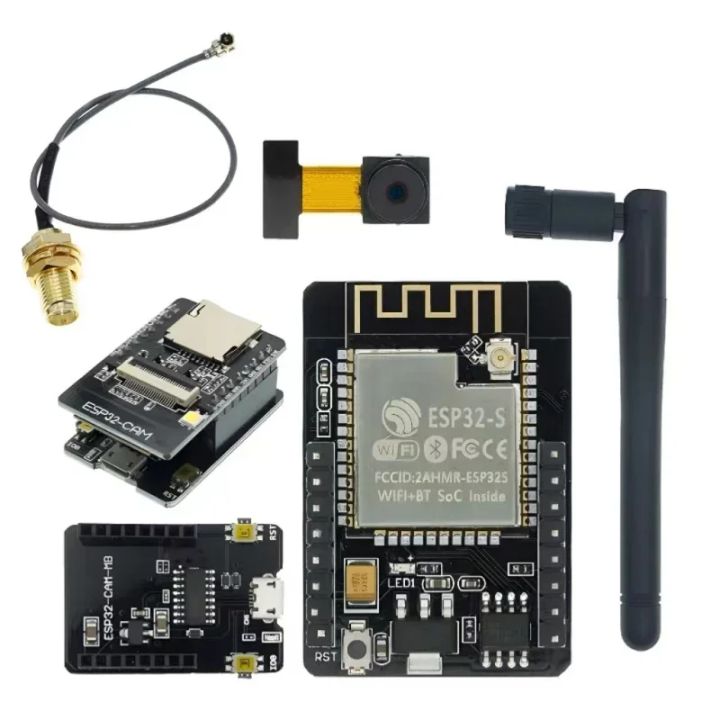 โมดูลกล้องโมดูล WiFi + บลูทูธ ESP32-CAM-MB บอร์ดพัฒนา ESP32 CH340G CH340 OV2640เสาอากาศ2.4G ...