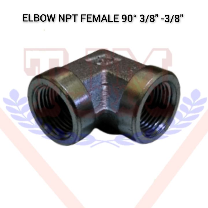 ELBOW Besi Drat Dalam 3/8 inch NPT FEMALE 90° | Lazada Indonesia