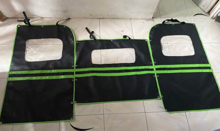 Ebike NWOW ERVS3 Leather and Plastic Rain Cover Tarapal for Back and ...