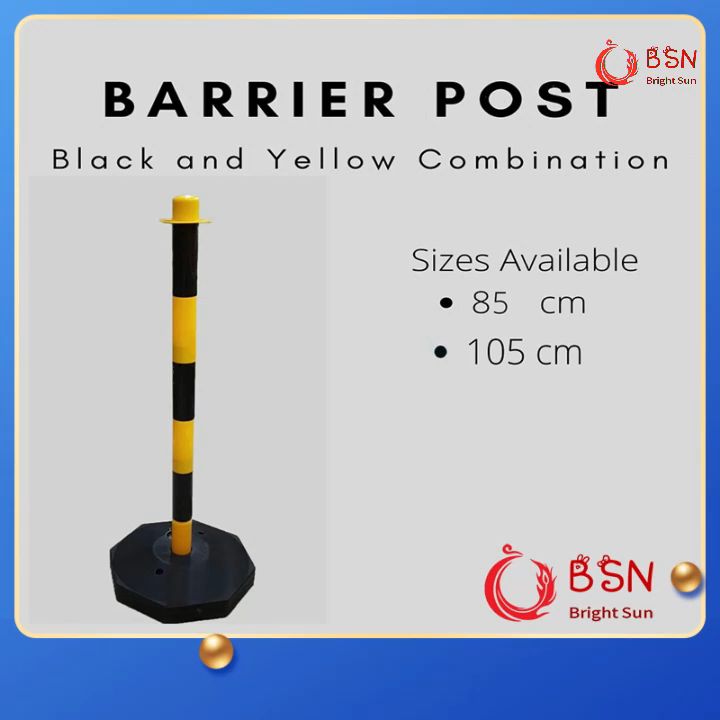 【BSN】PVC ROAD TRAFFIC POST Safety Barrier Post High Contrast Color ...
