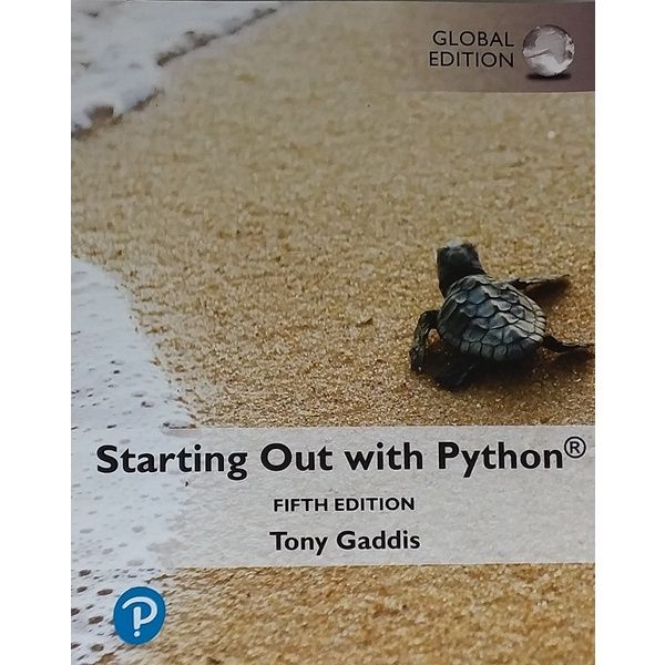ORIGINAL Starting Out With Python 5e - Tony Gaddis PEARSON | Lazada ...