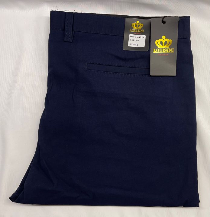 (28-56) Lelaki Kapas Besar Saiz Besar Biasa Biasa Pejabat Seluar ...