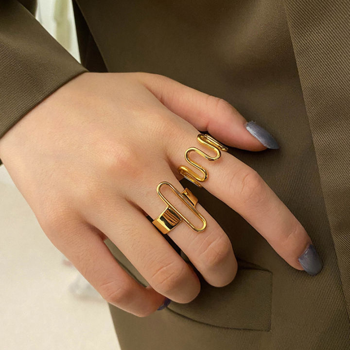 Korean fashion master street clap hand jewelry popular original design ...