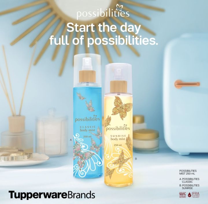 TUPPERWARE POSSIBILITIES BODY MIST 250ML | Lazada PH