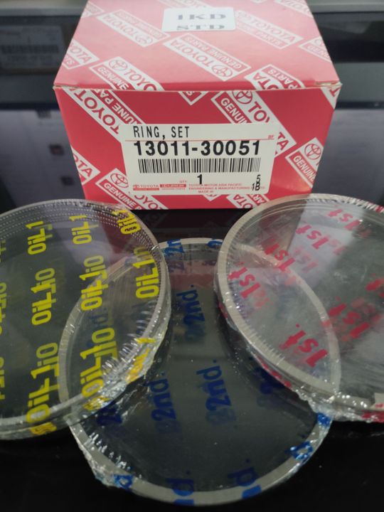 แหวนลูกสูบ Toyota 1KD, Vigo 3.0 size Standard 13011-30051 | Lazada.co.th