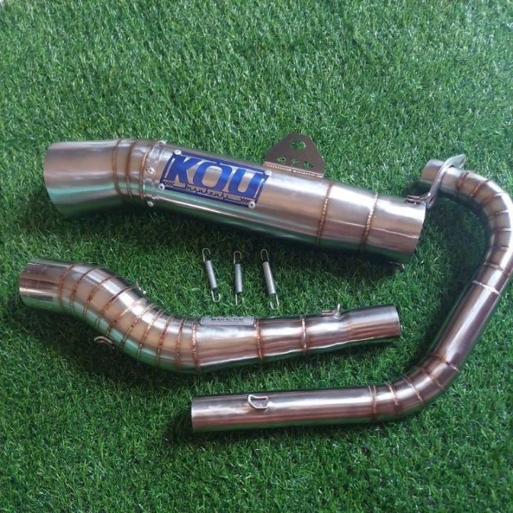 SUZUKI RAIDER 150 CARBS KOU MANACHI MUFFLER SET 63MM FOR LOUDES PIPE ...