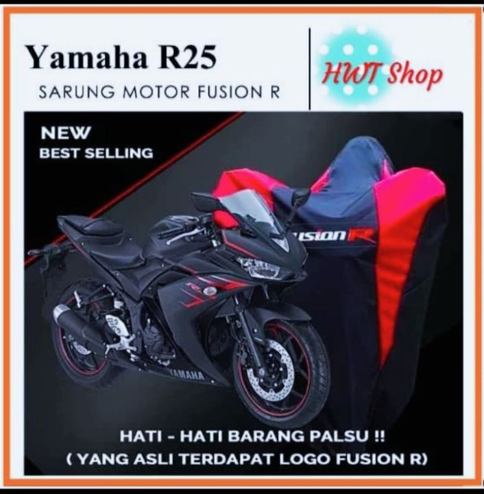 Cover Motor Yamaha R25 - Sarung Motor Yamaha R25 Waterproof Merk FUSION ...