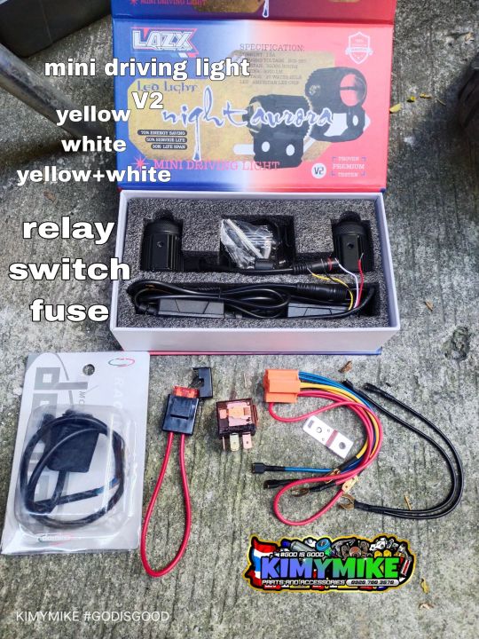 MINI DRIVING LIGht v2 ( relay / fuse /. domino switch) | Lazada PH