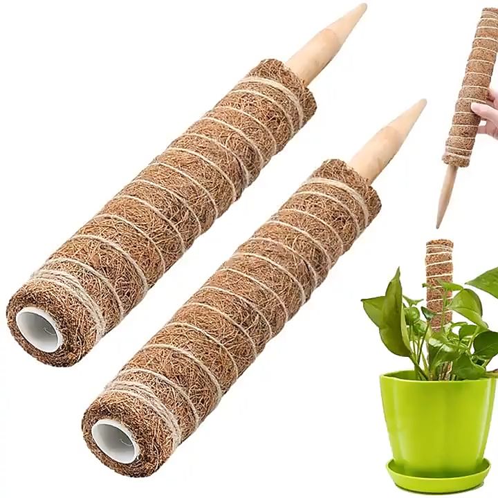 Coconut Palm Climbing Stick 30/40/50 Green Plant Pot Coir Stick Flower ...