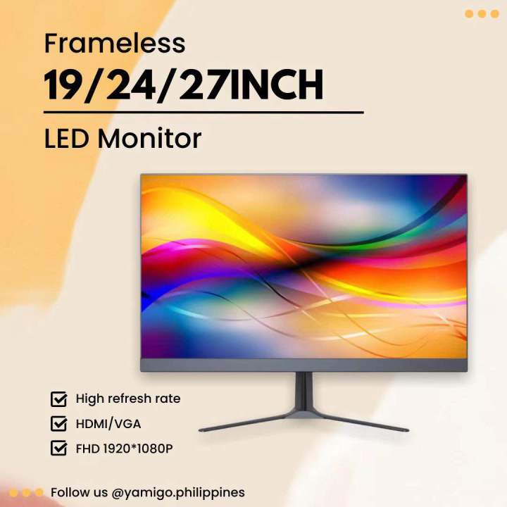 YAMIGO Brand New LED Monitor 19” 24” 27” FHD Gaming computer monitor ...