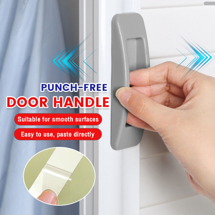 Multifunction Door Handle Strong Adhesive Punch-Free Window Wardrobe ...