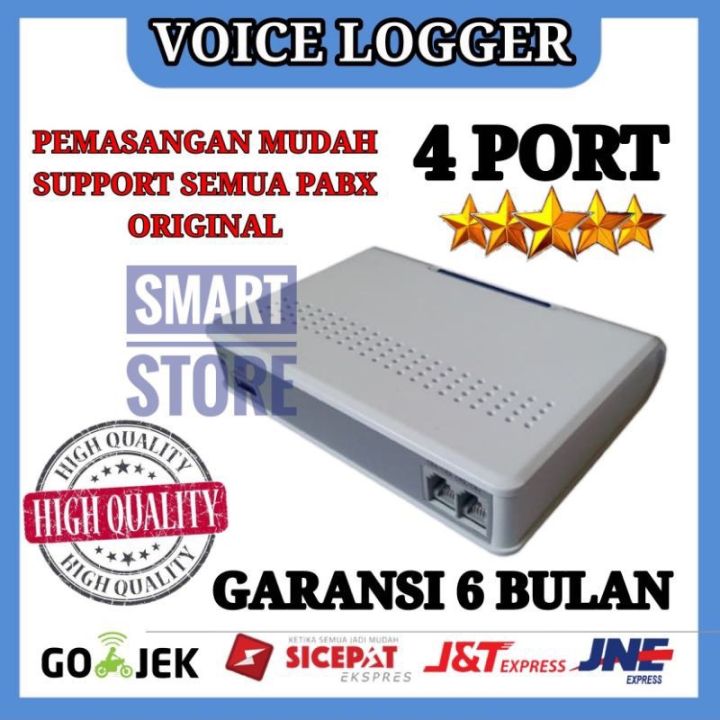 VOICE LOGGER/ALAT RECORDING TELEPHONE/ALAT REKAM PANGGILAN 4 PORT LINE | Lazada Indonesia
