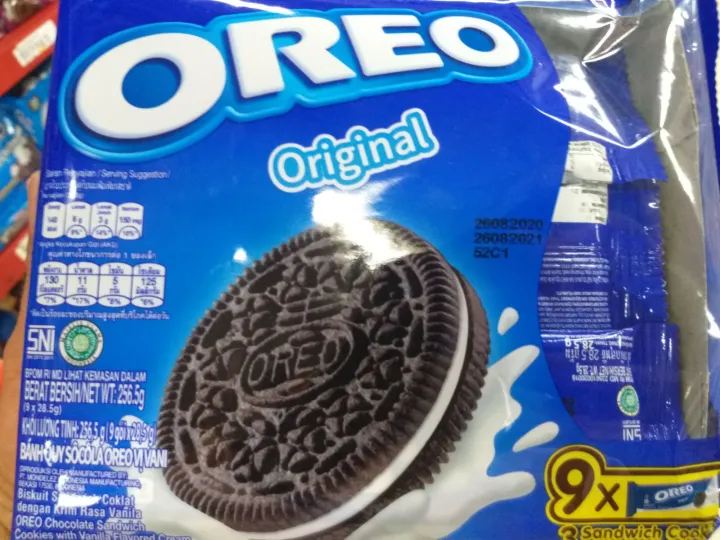 Oreo vanilla cookie original, 28.5grams 9pcs. per pack | Lazada Philippines