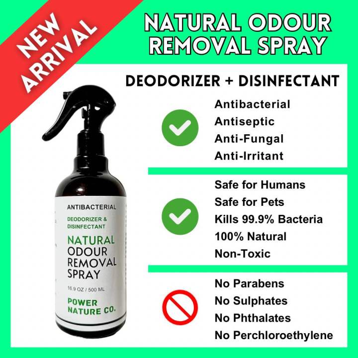 [500ml] Natural Odour Removal Spray - Deodorizer and Disinfectant ...