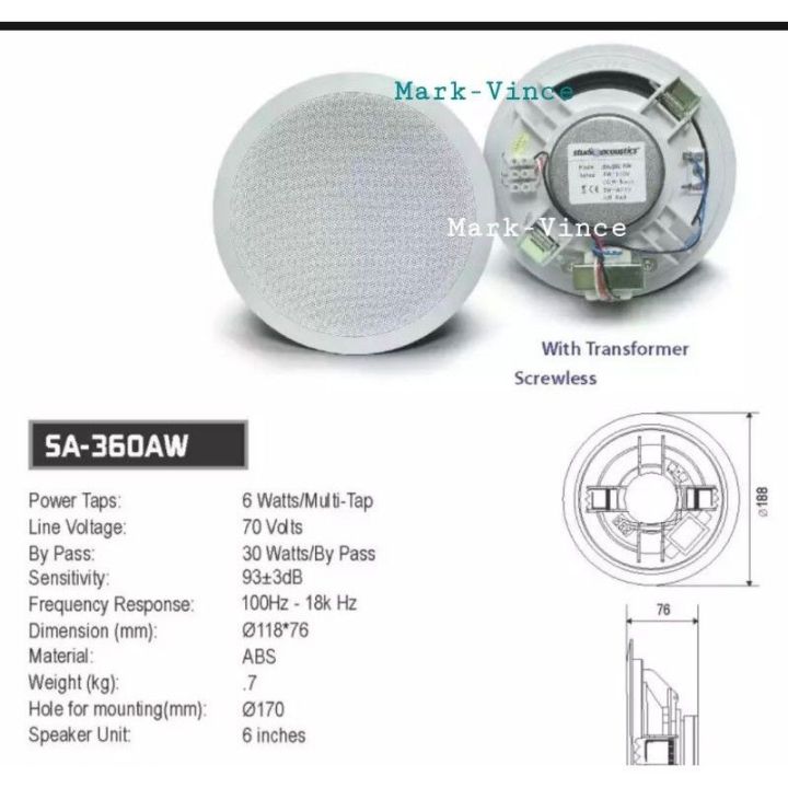 STUDIO ACOUSTICS SA-360 AW... | Lazada PH