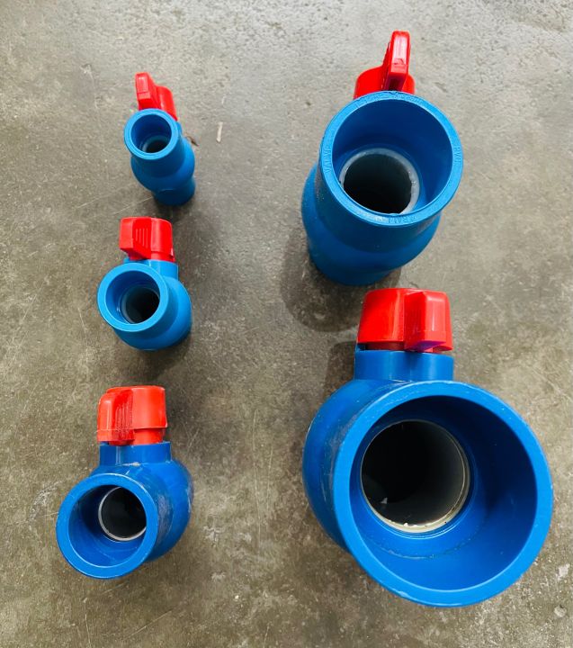 PVC blue ball valve 1/2 3/4 1” 11/4”11/2”2” | Lazada PH