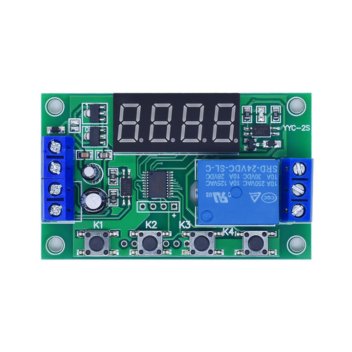 DC5/12/24V Cycle Timer Programmable Relay Module Turn On/Off Relay Module with LED Display Delay ...