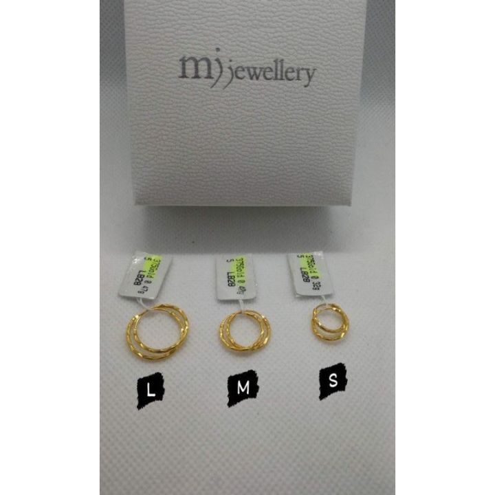 Subang emas 375 L,M,S | Lazada