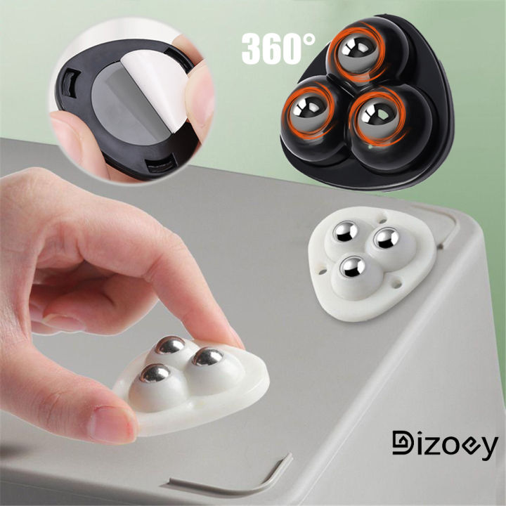 4/8pcs Universal Casters 3-Bead Mute Wheel 360° Rotating Caster ...