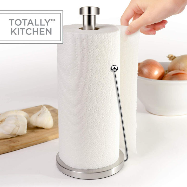 【in stock】Tear Standing Stainless Steel Kitchen Tissue Holder Paper ...