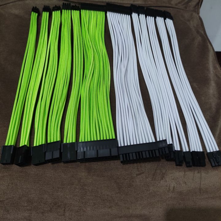 FREE 24PCS COMB upHere COMPUTER SLEEVE CABLE POWER SUPPLY KIT with 6PIN ...