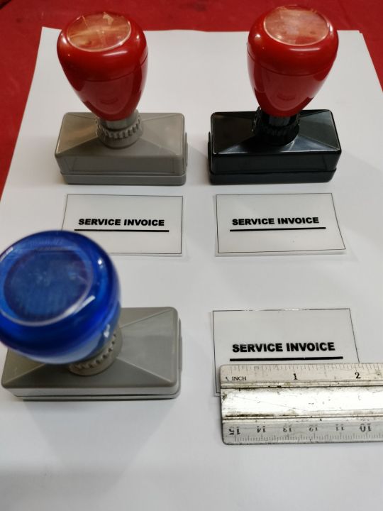 service invoice with line self ink stamp 1.8inches self ink | Lazada PH