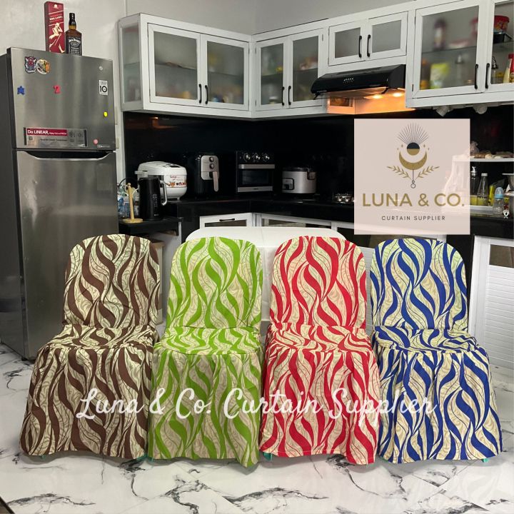 BROMLEY PRINTED Monoblock Chair Cover (Geena fabric) | Standard Size ...