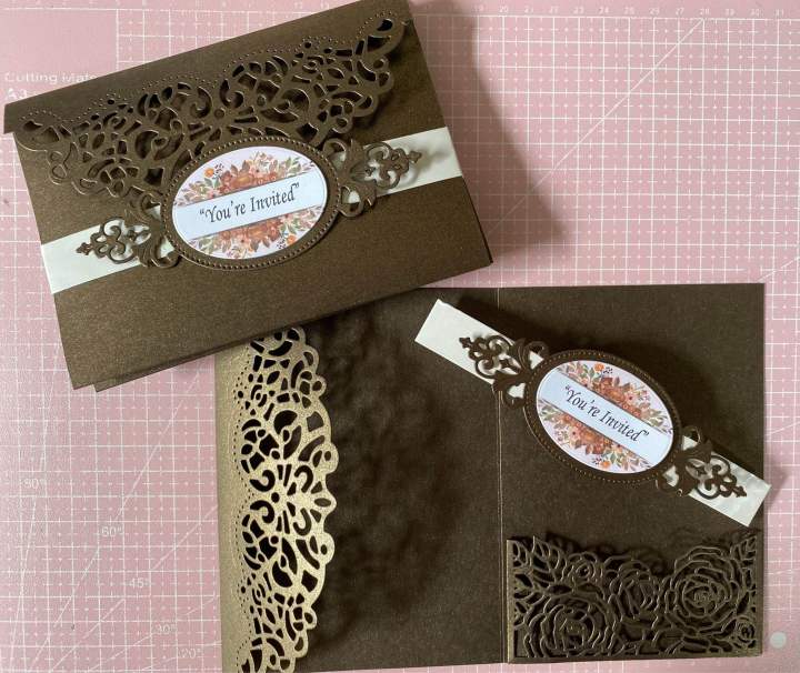 New!! 4x6inches Fit to (4R) invitation card,Butterfly trifold design ...