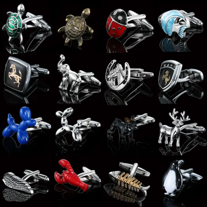 Frame Cute High Quality French Cufflinks Brass Material Animal Cufflink ...