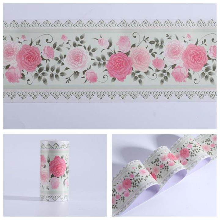 List Wallpaper / Wallborder Stiker Dinding Motif Bunga Mawar | Lazada ...
